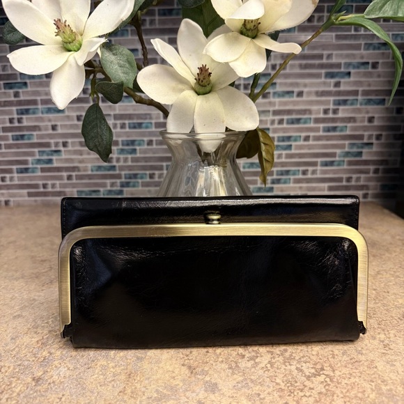 HOBO | Bags | Hobo Rachel Black Continental Wallet With Mirror | Poshmark